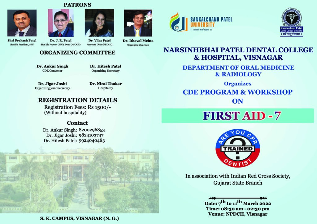 CDE Program & Workshop on First Aid in association with Indian Red ...