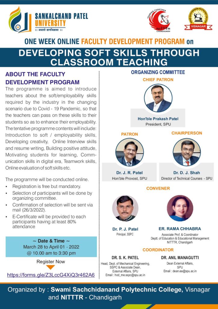 Developing Soft Skills through Classroom Teaching - SPU