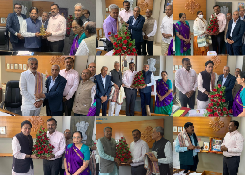 Officials of Sankalchand Patel University & Office bearers of Nootan ...