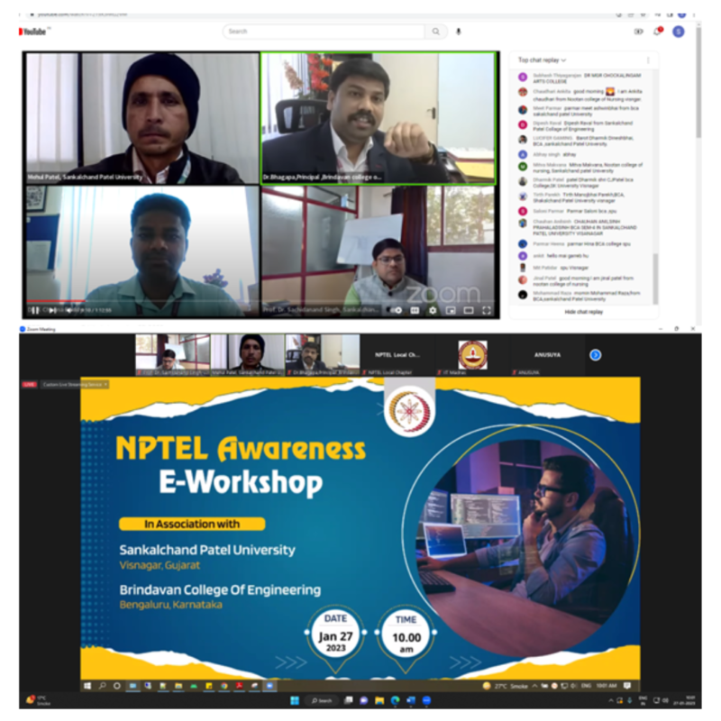 NPTEL Awareness Workshop organized by Sankalchand Patel University - SPU