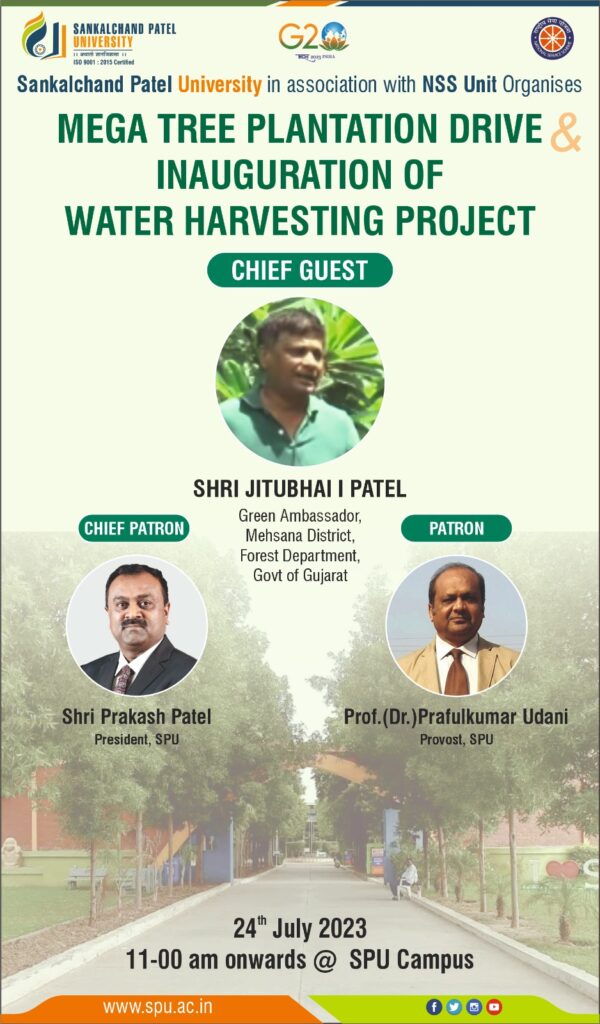 Mega Tree Plantation Drive & Inauguration of Water Harvesting Project - SPU